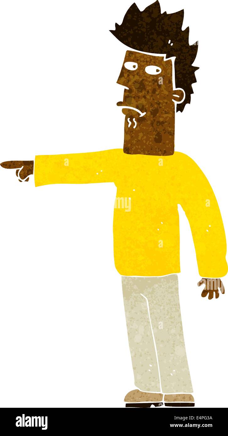 cartoon man pointing Stock Vector Image & Art - Alamy