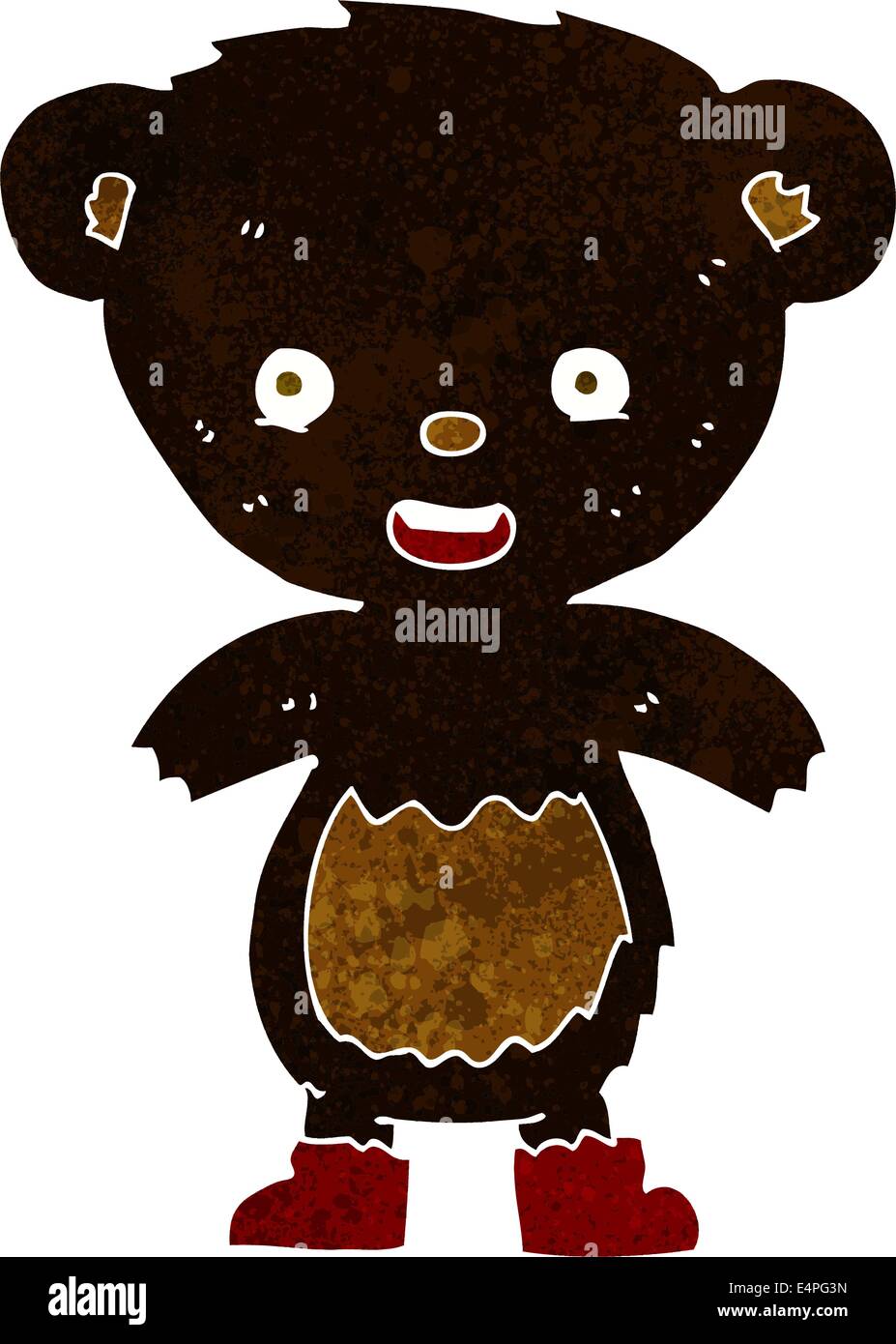 Cartoon Black Bear Cub Stock Vector Image And Art Alamy