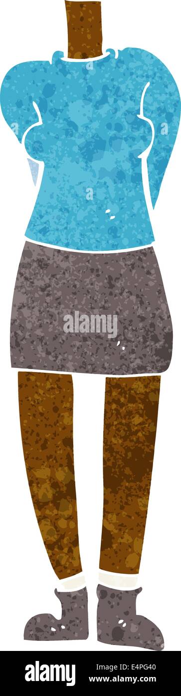 cartoon female body (mix and match cartoons or add own photos Stock ...