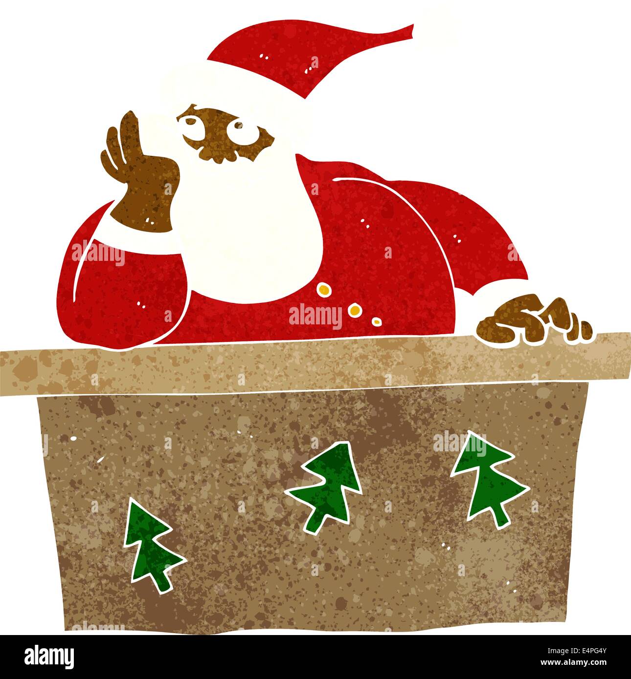 cartoon bored santa claus Stock Vector Image & Art - Alamy