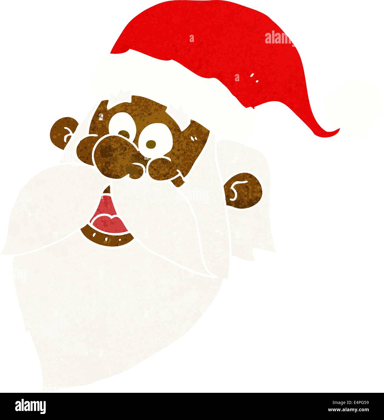 cartoon jolly santa claus face Stock Vector Image & Art - Alamy
