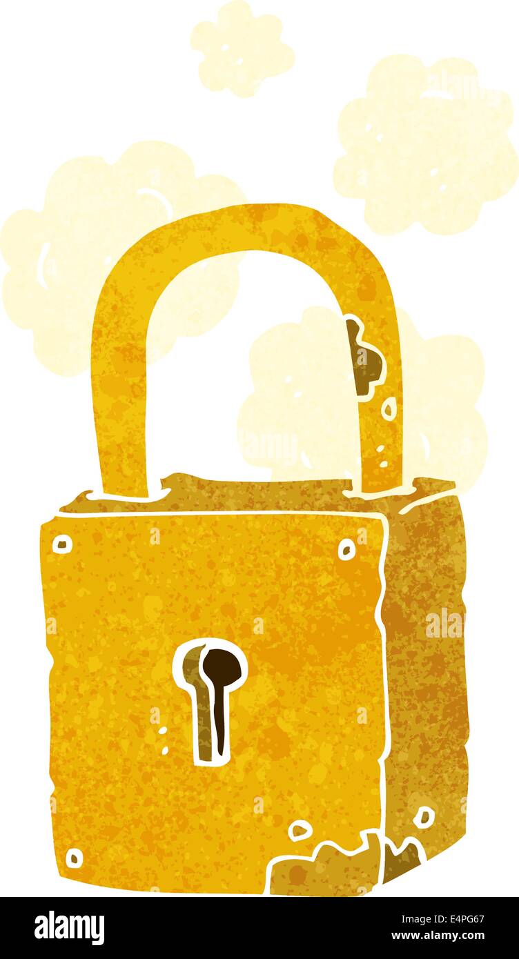cartoon rusty lock Stock Vector Image & Art - Alamy
