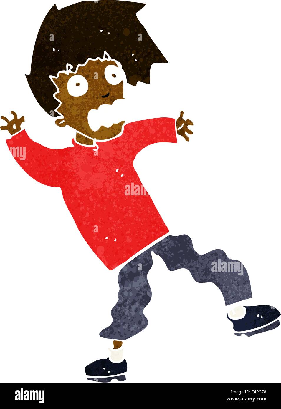 cartoon terrified man Stock Vector Image & Art - Alamy