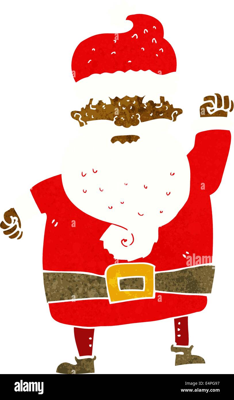 Cartoon angry santa claus hi-res stock photography and images - Alamy