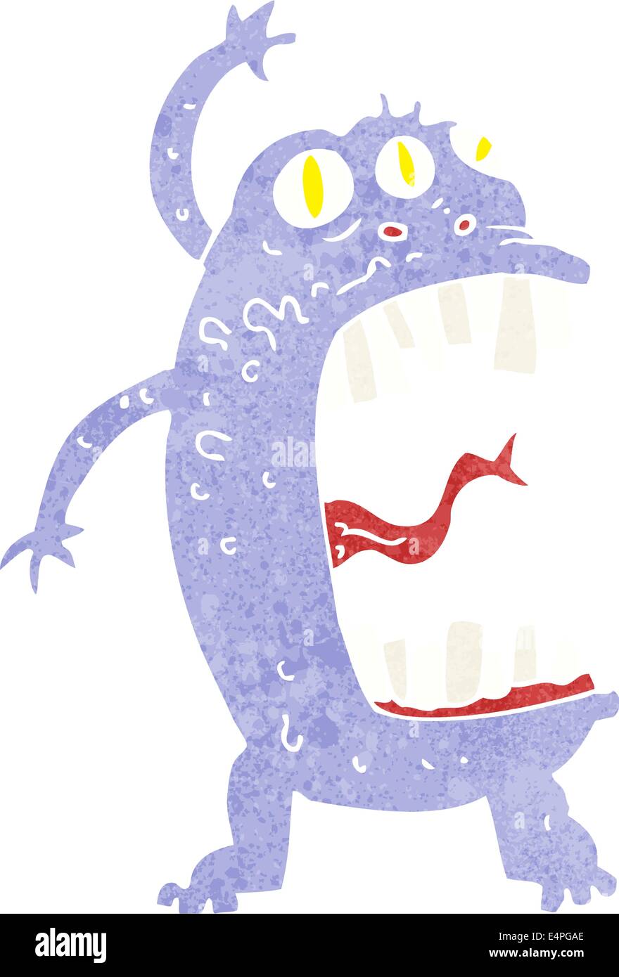 Cartoon crazy monster Stock Vector Images - Alamy