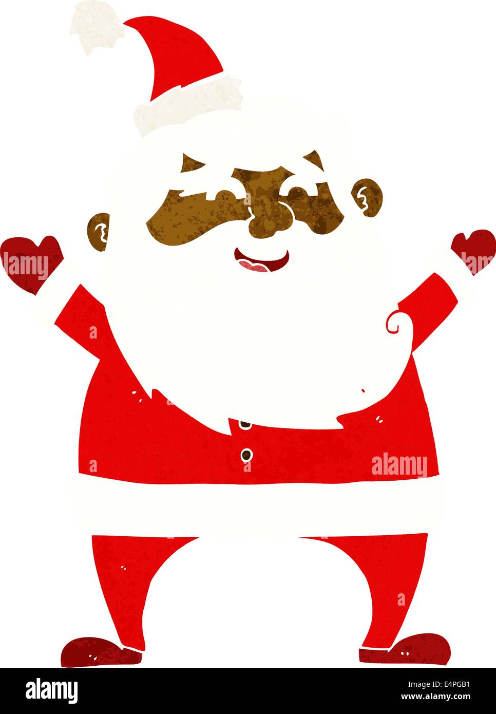 jolly santa cartoon Stock Vector Image & Art - Alamy