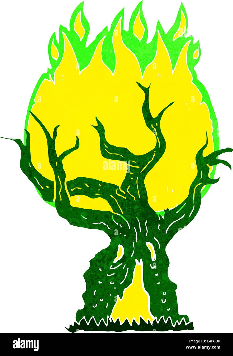 cartoon spooky old tree Stock Vector Image & Art - Alamy