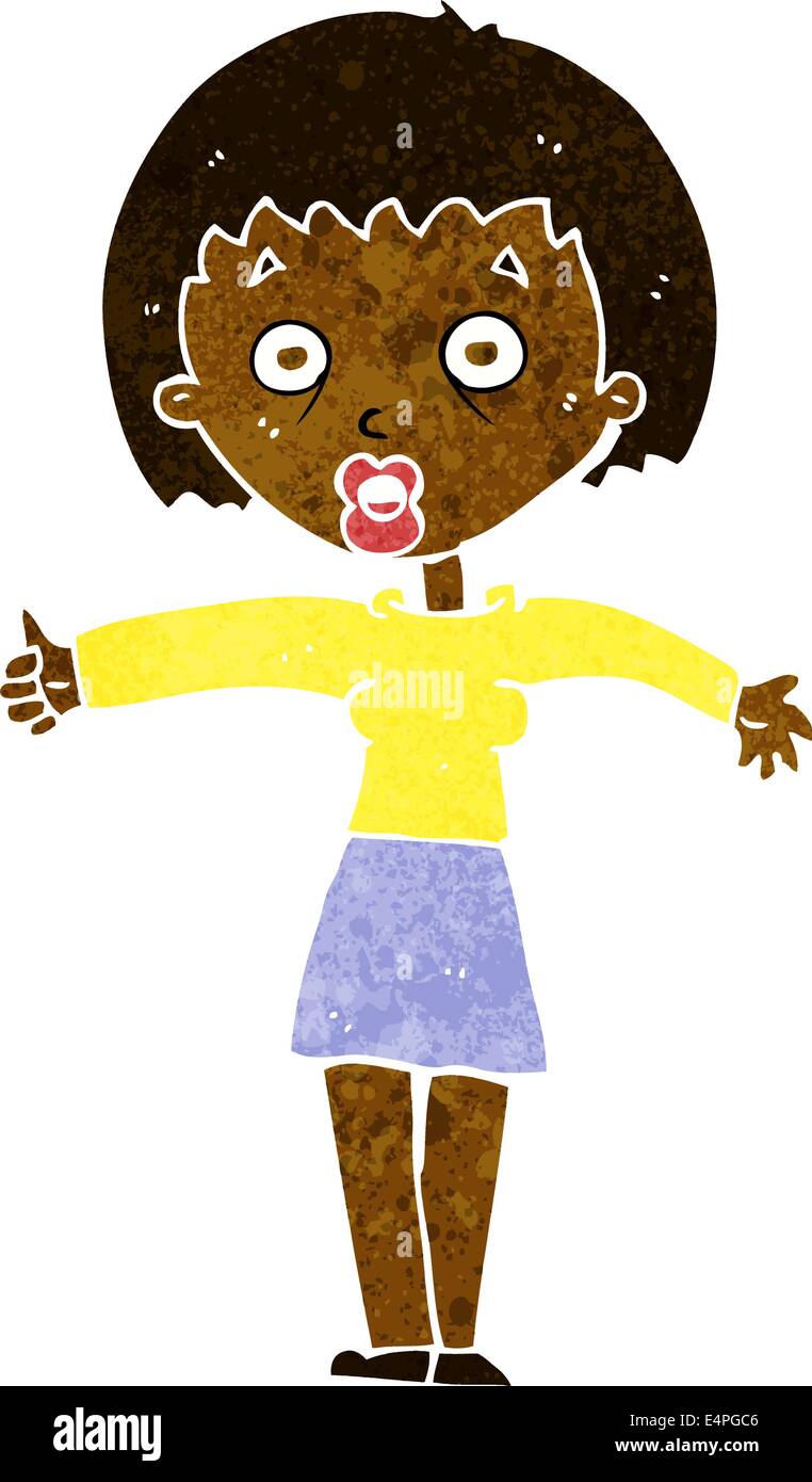 cartoon amazed woman Stock Vector Image & Art - Alamy