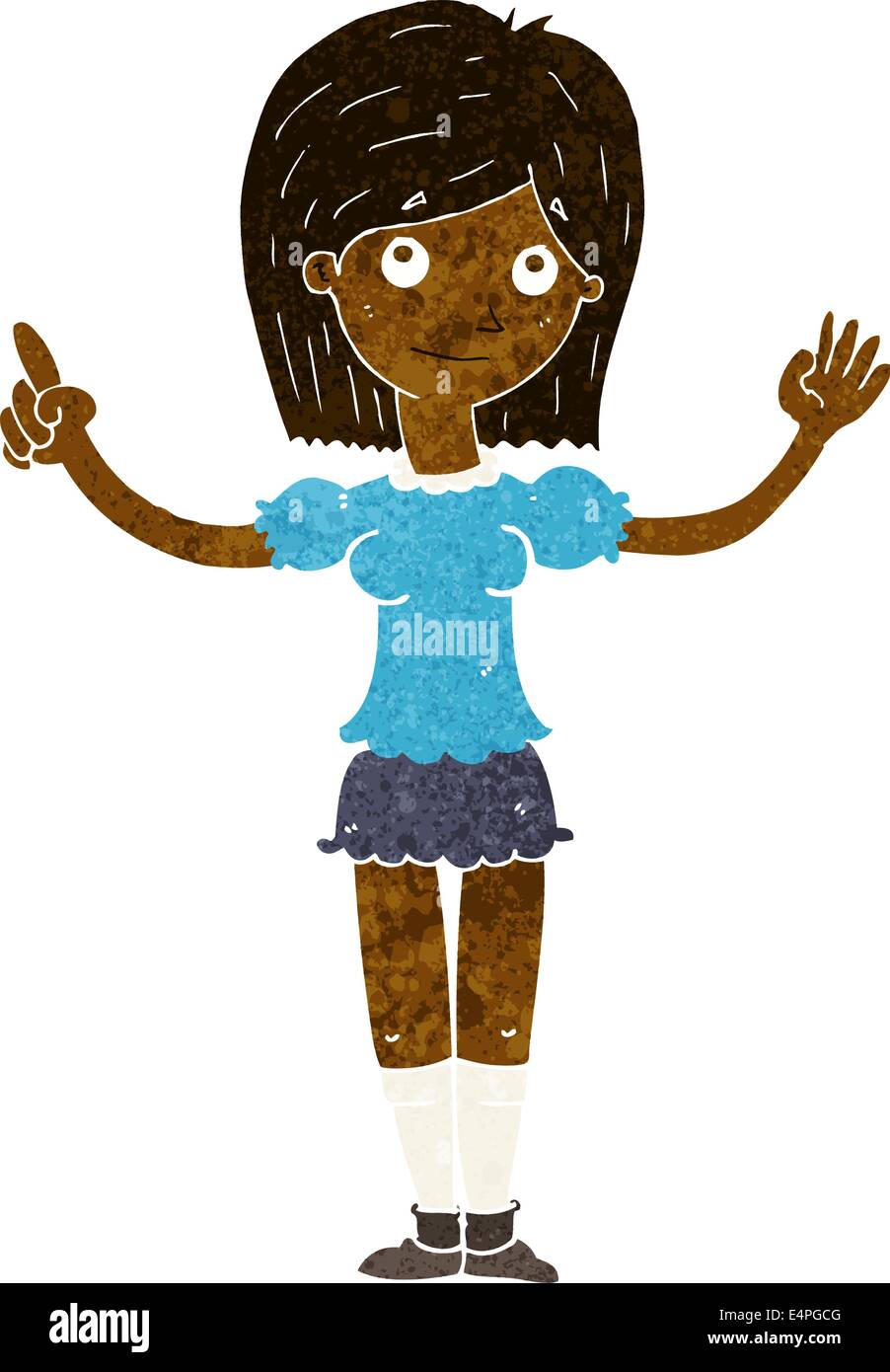 cartoon woman explaining idea Stock Vector Image & Art - Alamy