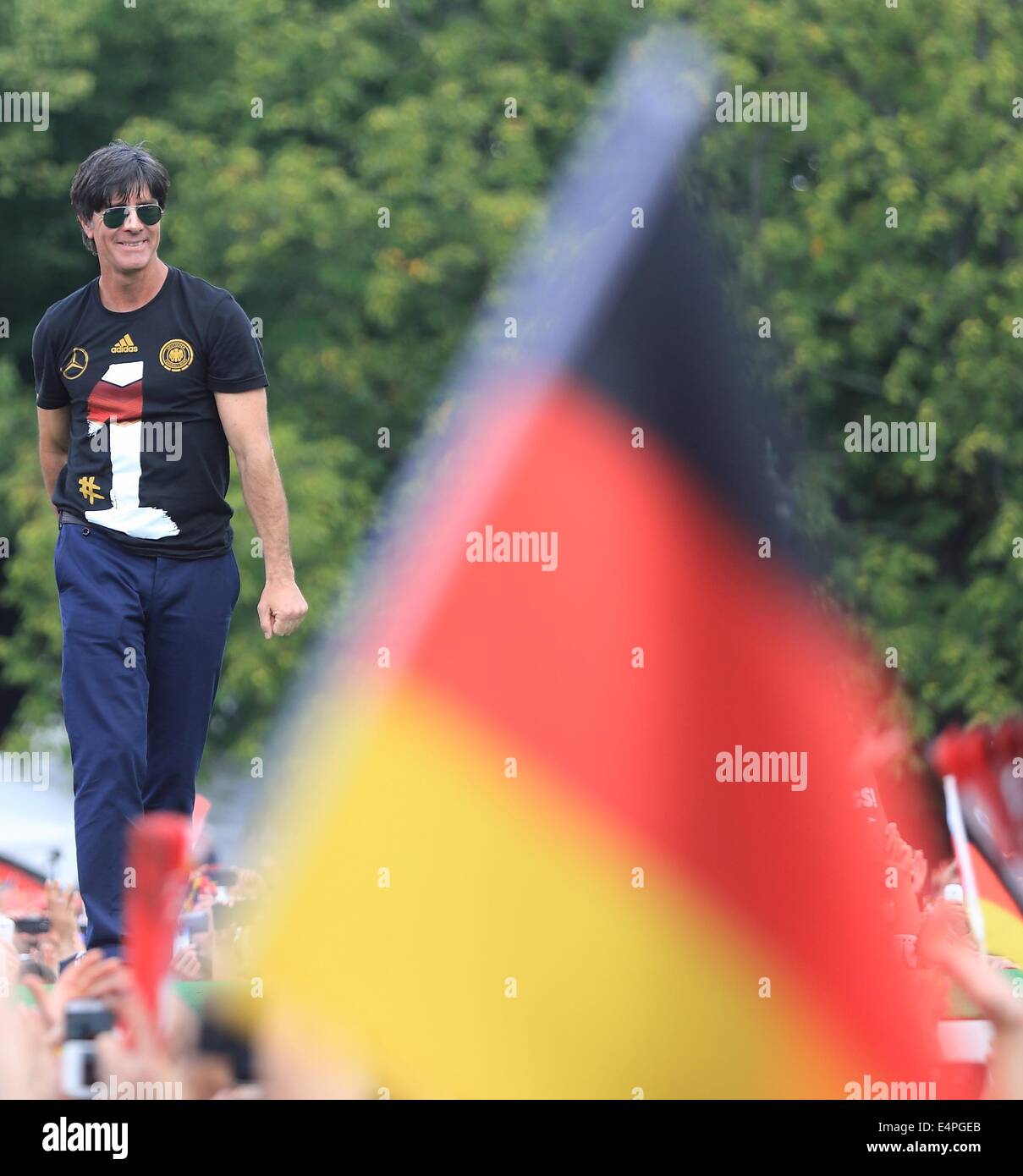 Germany's head coach Joachim Loew cheers and celebrates during the ...