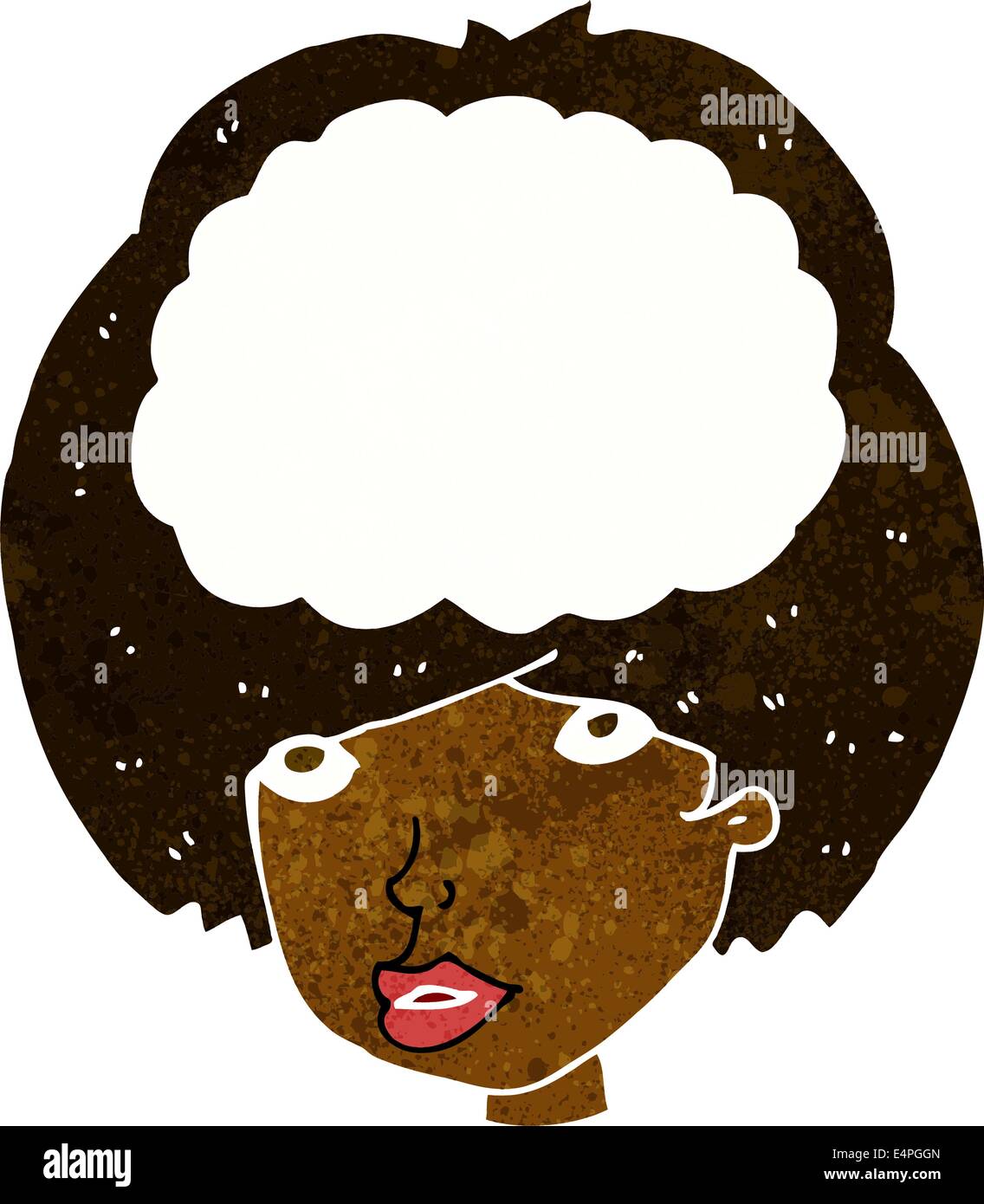 cartoon empty headed woman Stock Vector Image & Art - Alamy