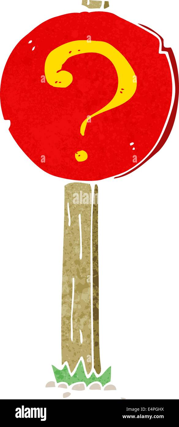 cartoon question mark sign post Stock Vector Image & Art - Alamy