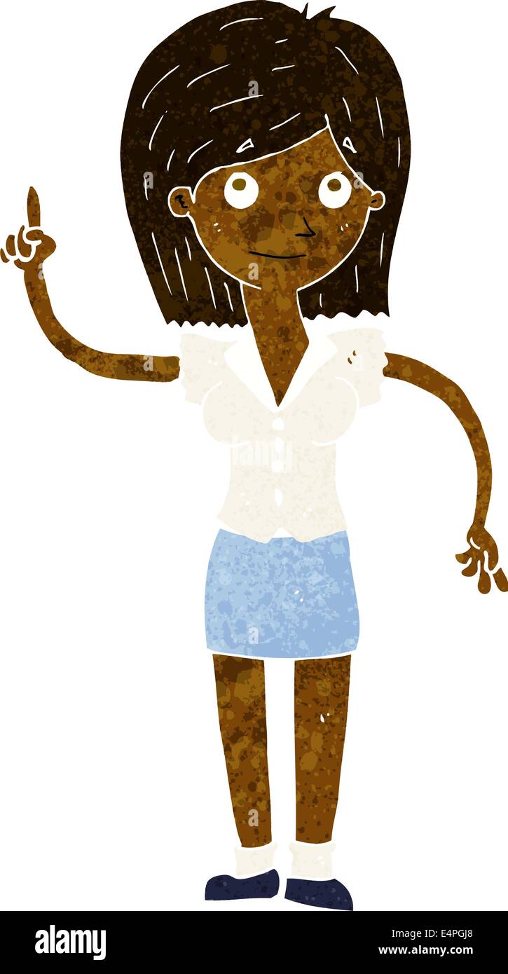 cartoon woman with idea Stock Vector Image & Art - Alamy