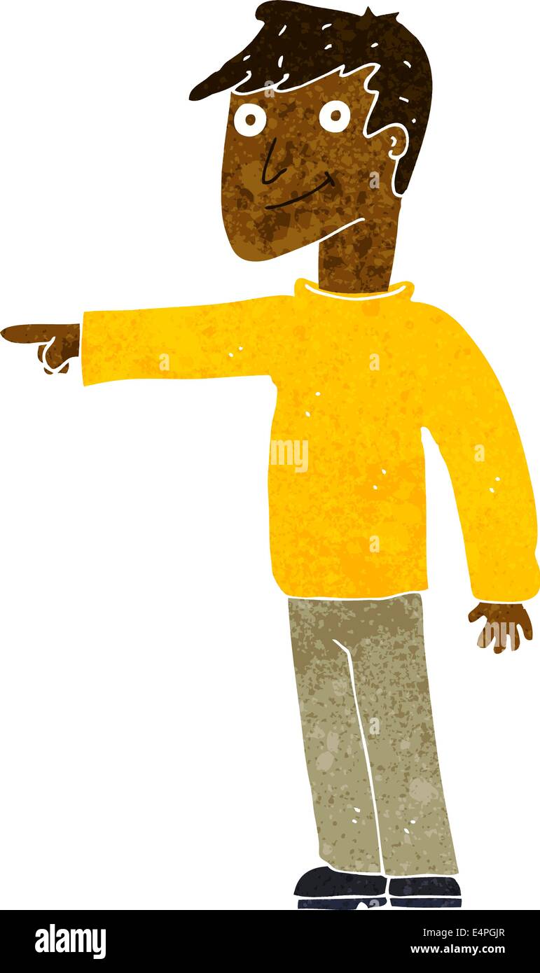 cartoon man pointing Stock Vector Image & Art - Alamy