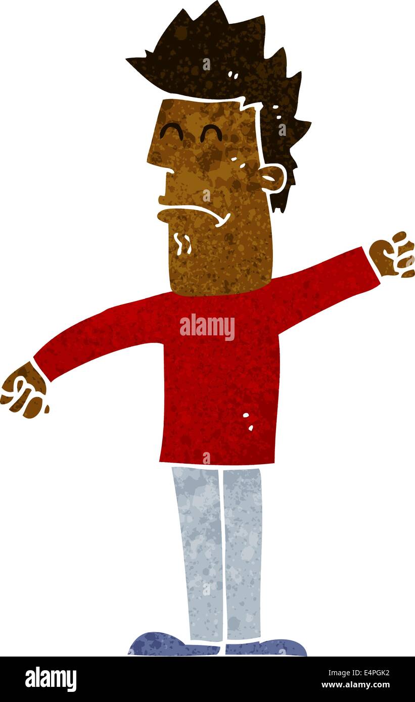 cartoon stressed man Stock Vector Image & Art - Alamy