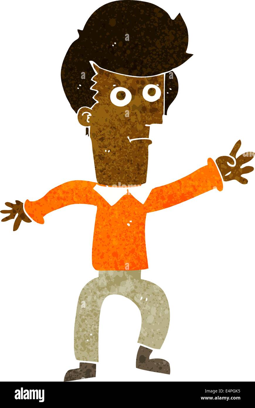 cartoon man waving Stock Vector Image & Art - Alamy