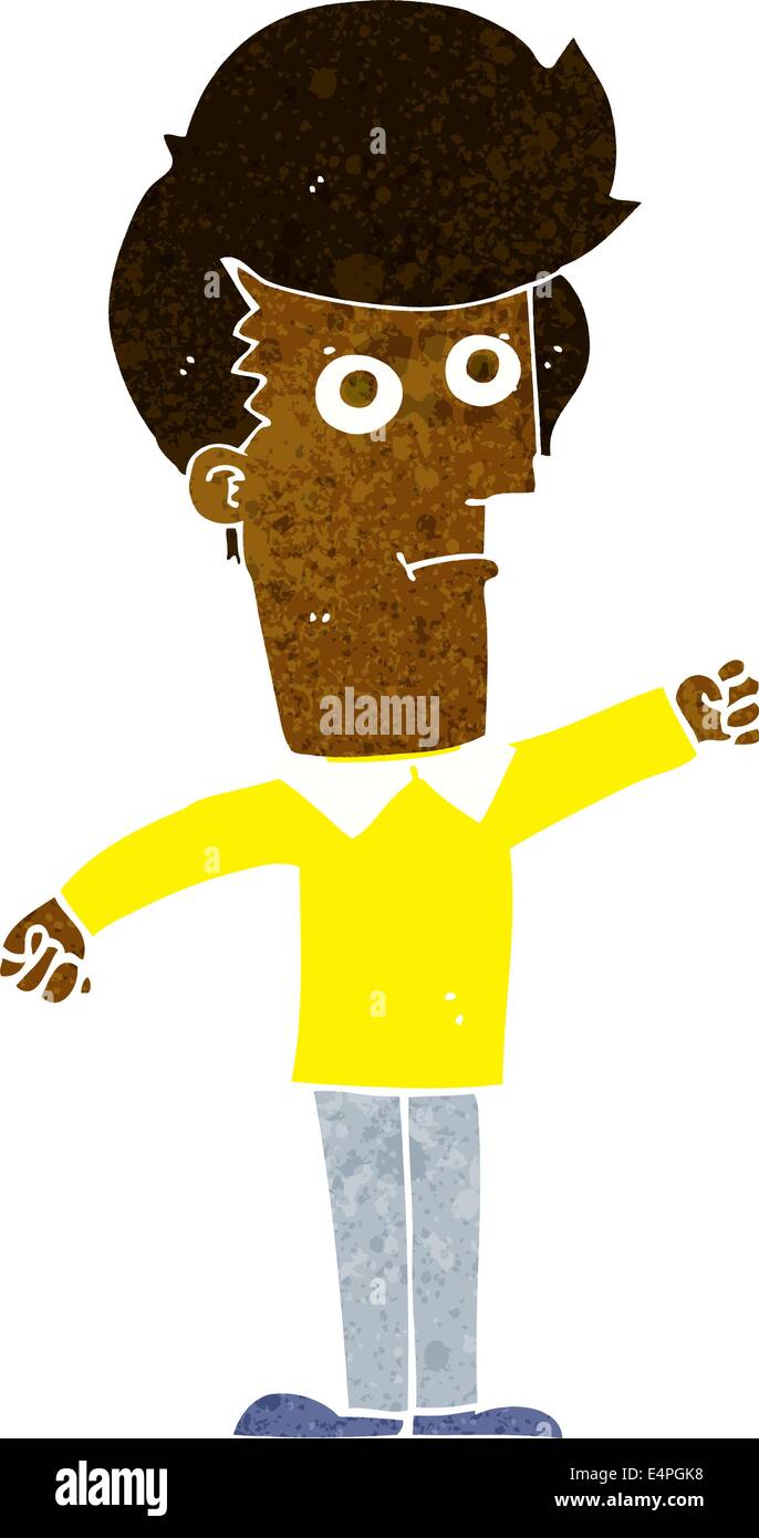 Cartoon man punching hi-res stock photography and images - Alamy