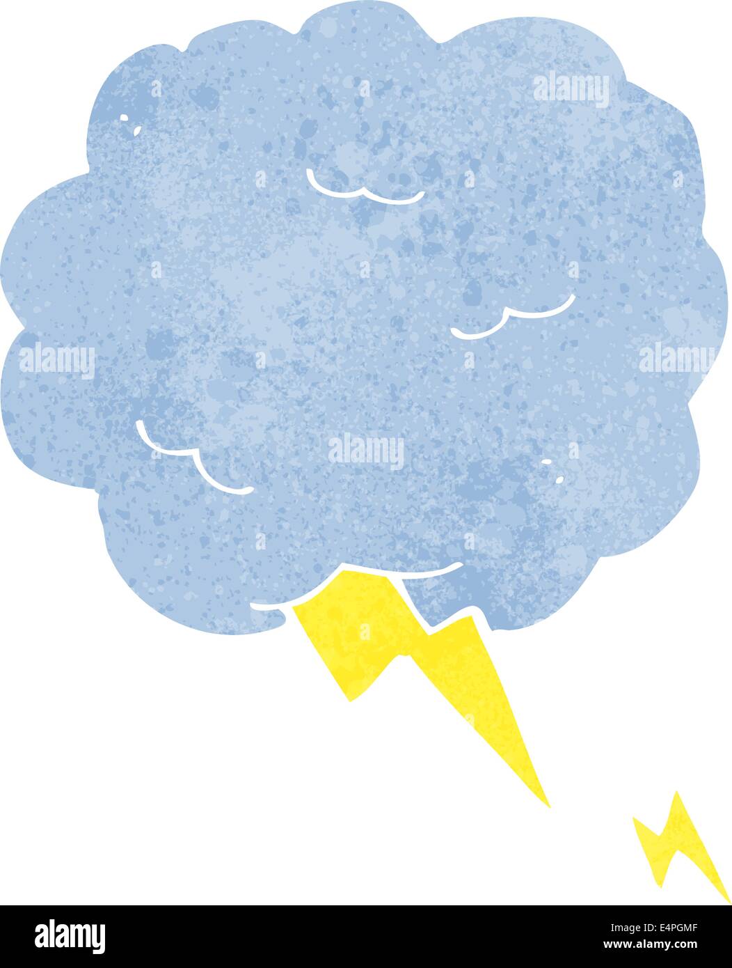 cartoon thundercloud symbol Stock Vector Image & Art - Alamy
