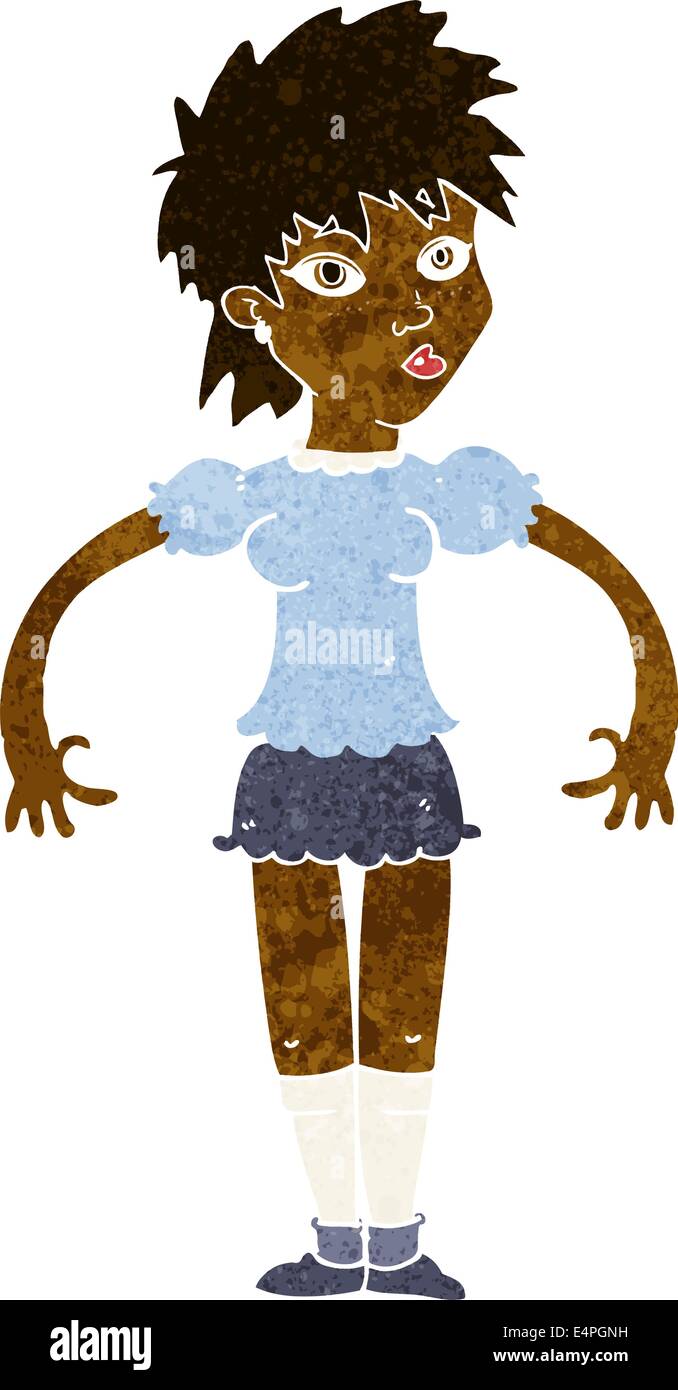cartoon curious woman Stock Vector Image & Art - Alamy