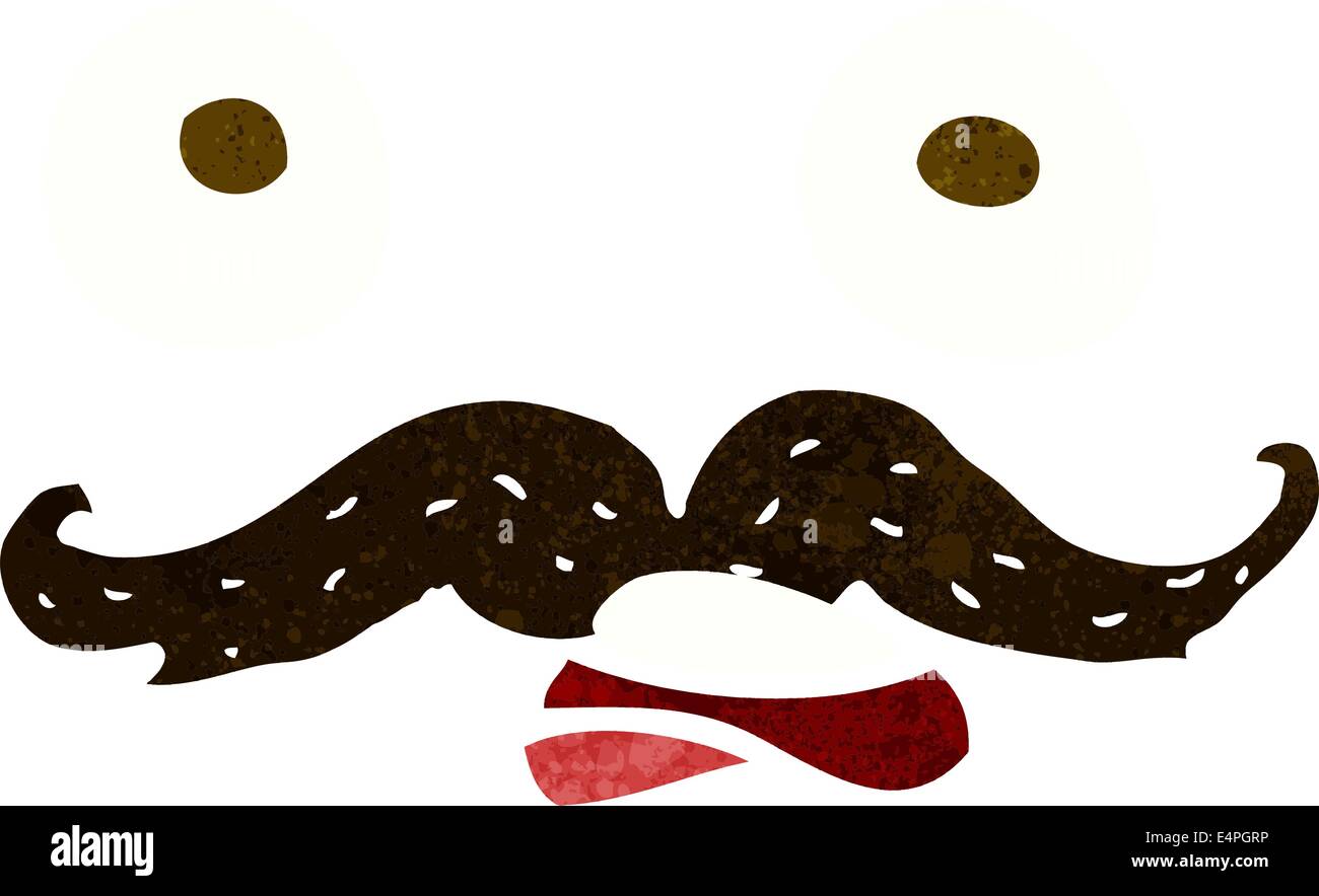 cartoon mustache face Stock Vector Image & Art - Alamy