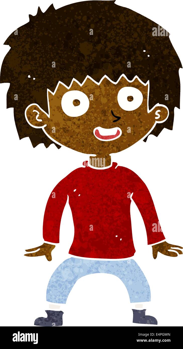 cartoon excited boy Stock Vector Image & Art - Alamy
