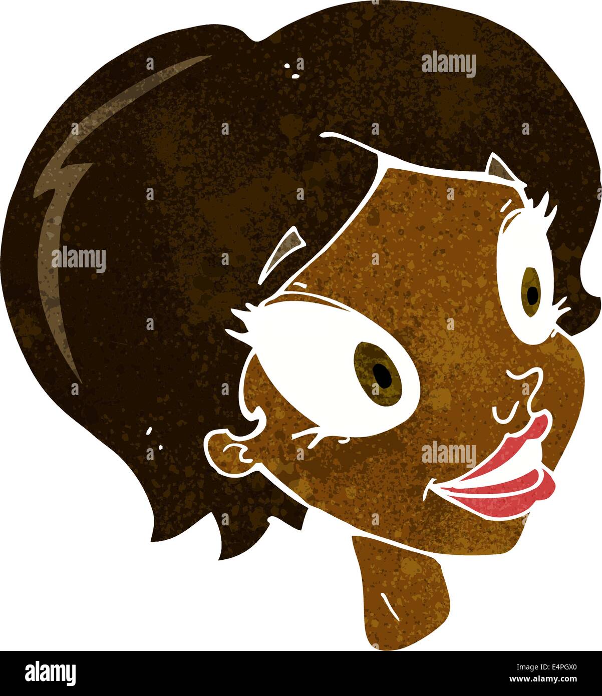 cartoon pretty female face Stock Vector Image & Art - Alamy