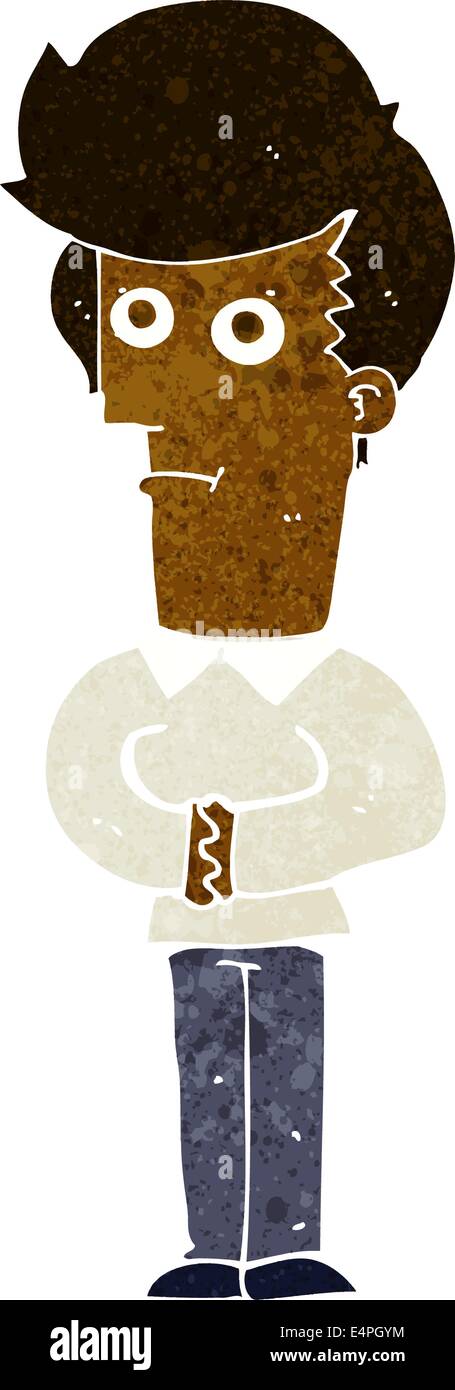 cartoon man staring Stock Vector Image & Art - Alamy