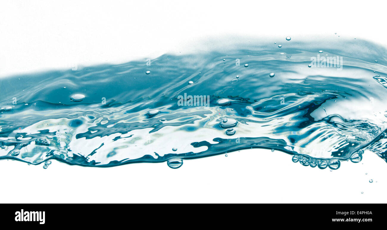 Water splash isolated on white. Close up of splash of water forming ...