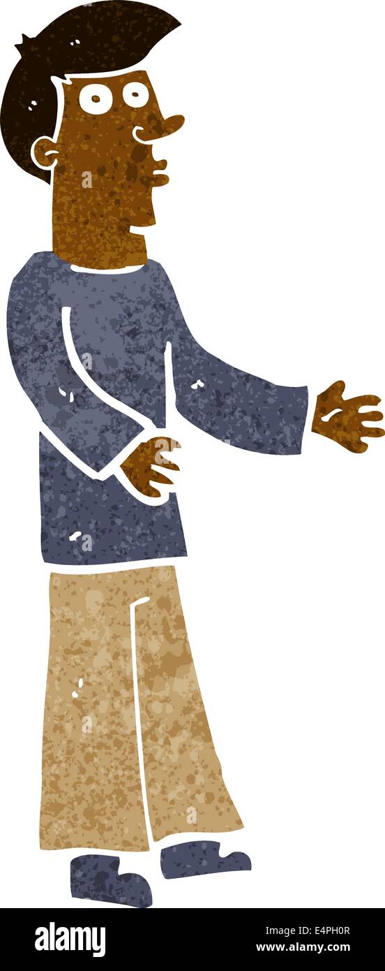 cartoon curious man Stock Vector Image & Art - Alamy