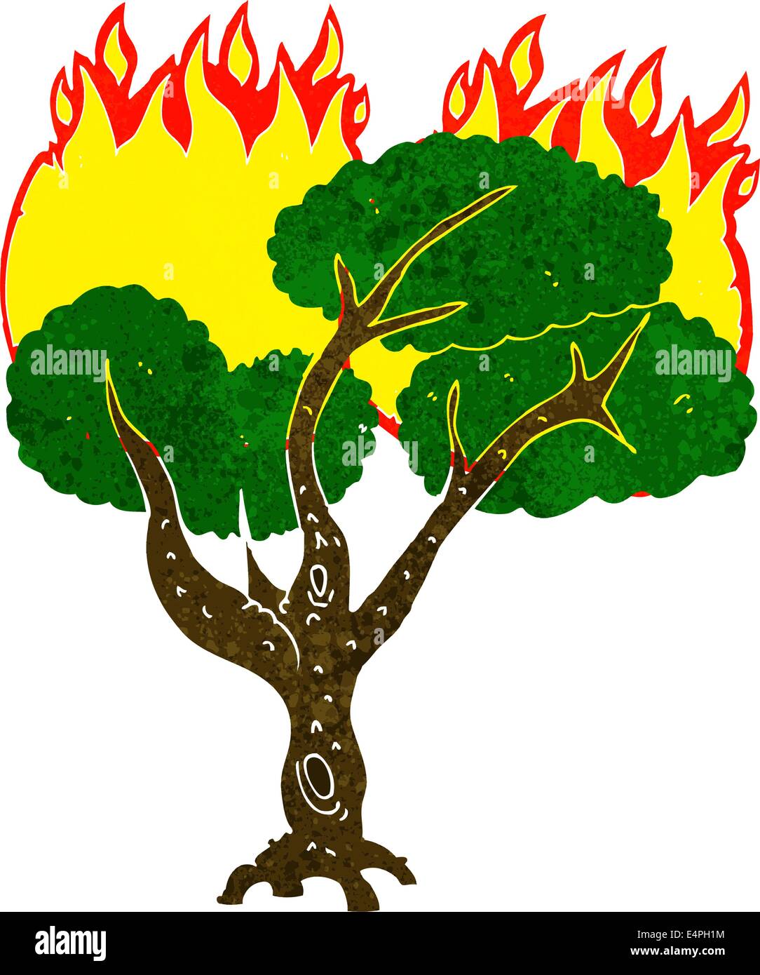 cartoon burning tree Stock Vector Image & Art - Alamy
