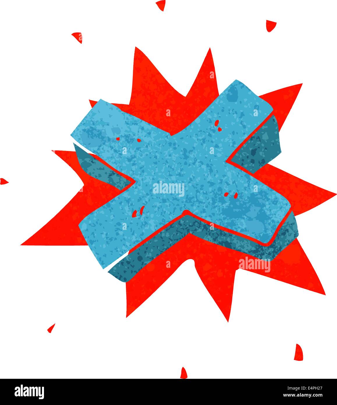 Cartoon negative cross symbol hi-res stock photography and images - Alamy