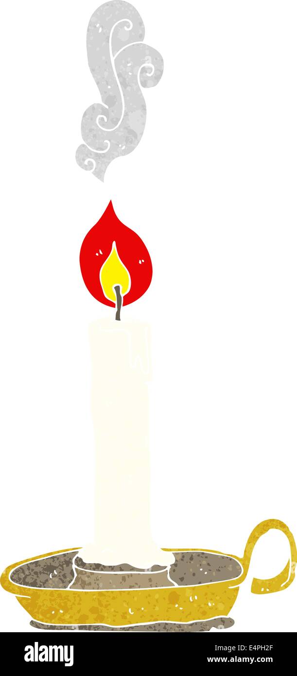 Cartoon burning candle Stock Vector Images - Alamy