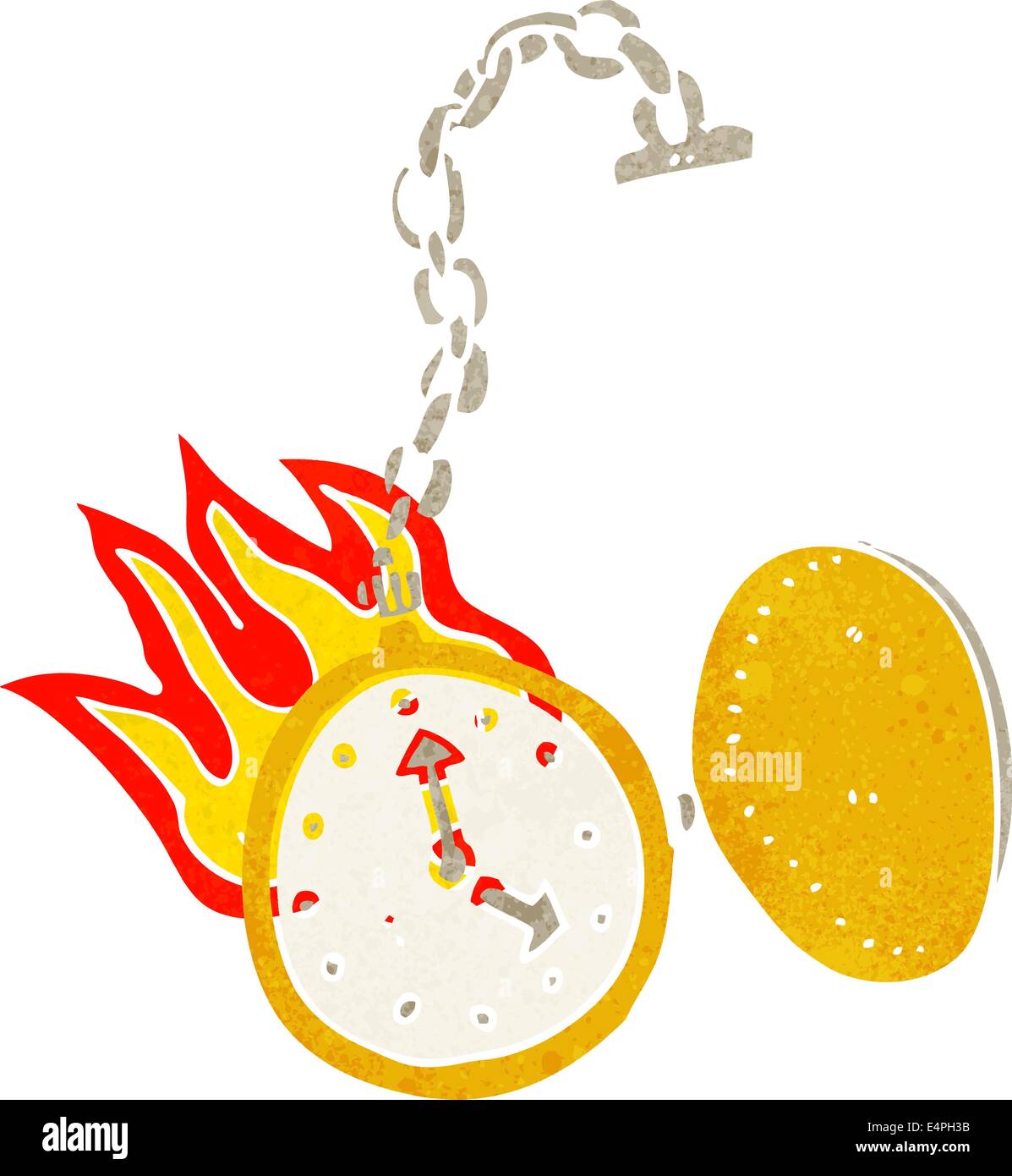 cartoon flaming watch Stock Vector Image & Art - Alamy