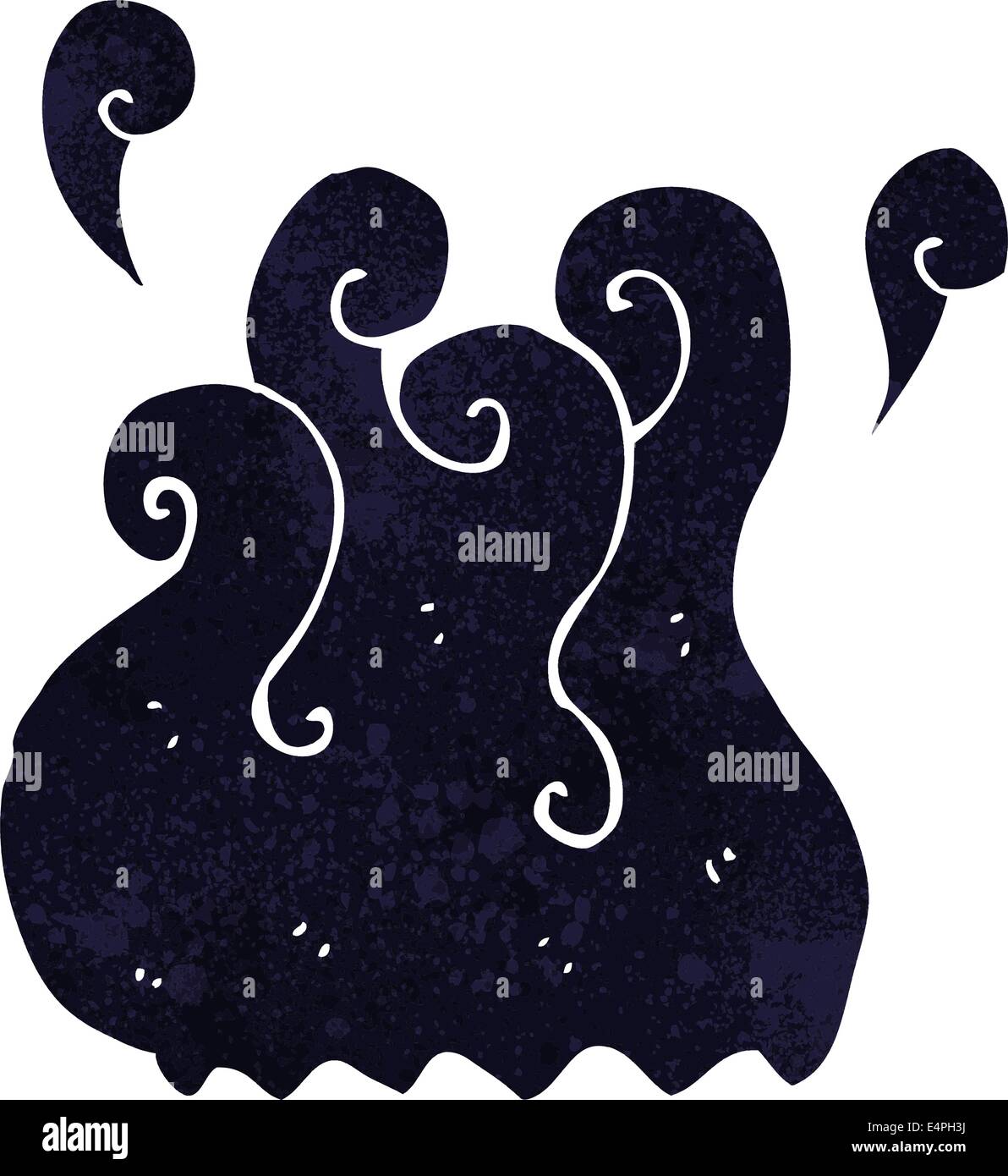 Black smoke cartoon element hi-res stock photography and images - Alamy