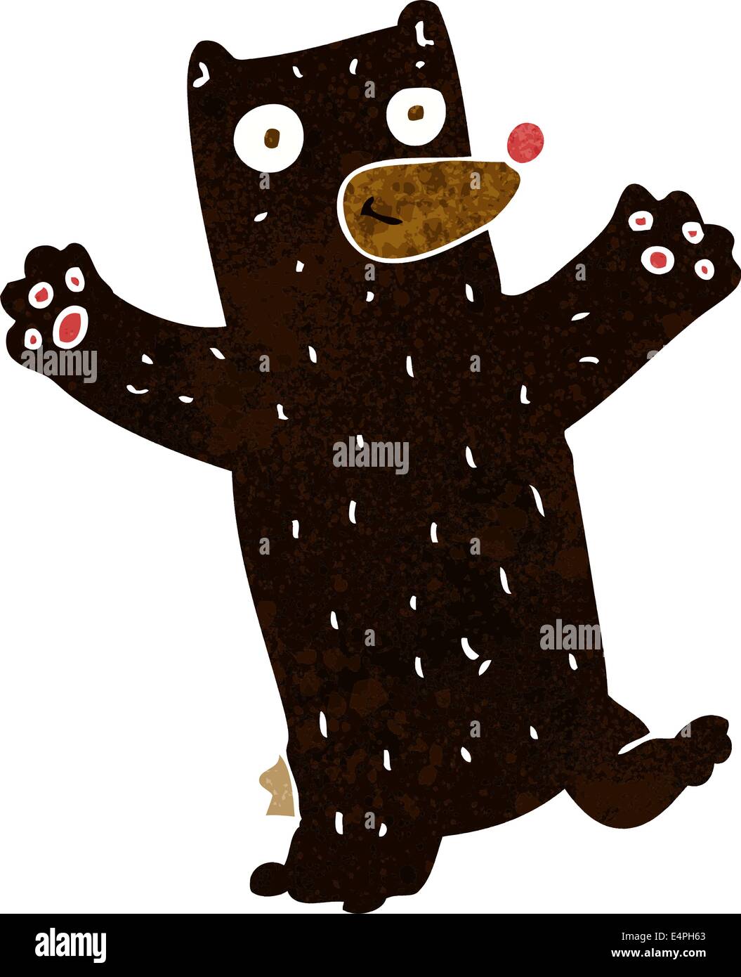 cartoon black bear Stock Vector Image & Art - Alamy