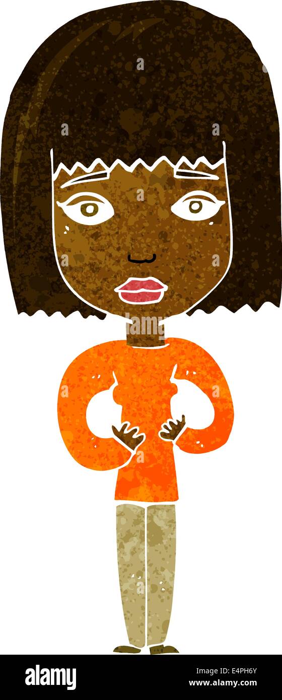 cartoon woman indicating self Stock Vector Image & Art - Alamy