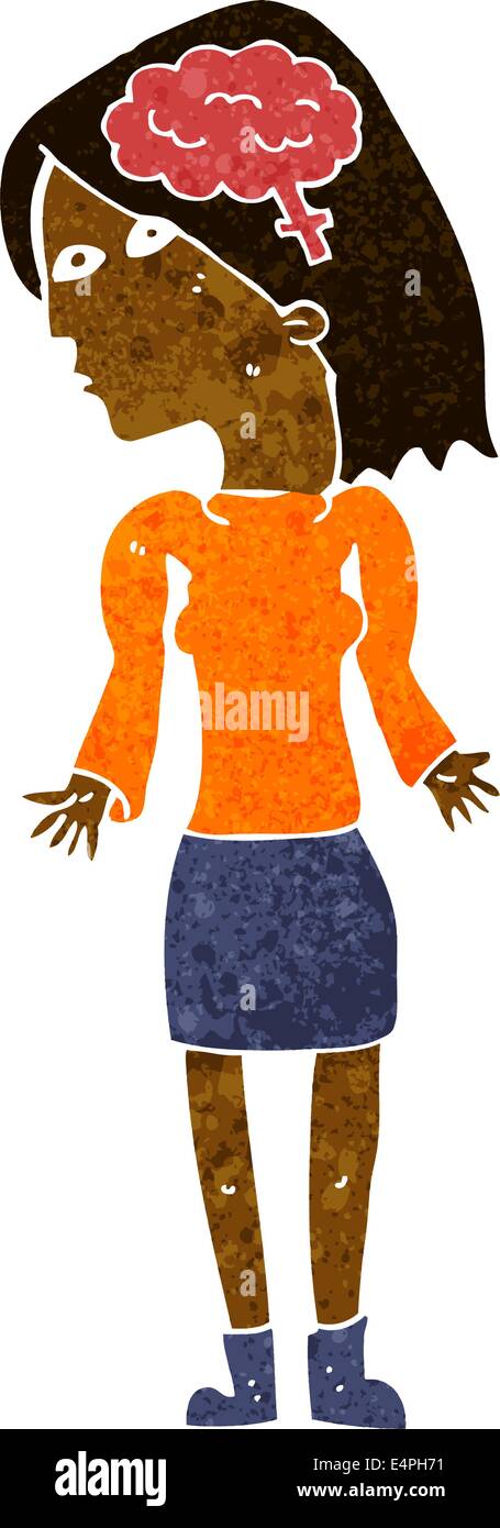 Clever woman Stock Vector Images - Alamy