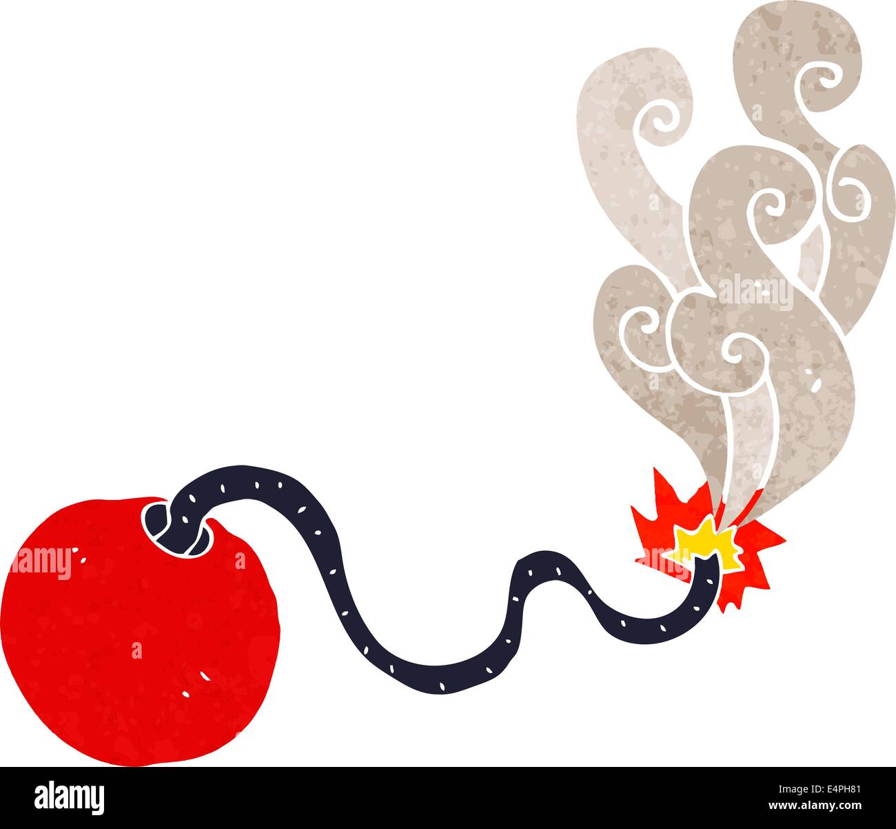 cartoon burning bomb Stock Vector Image & Art - Alamy