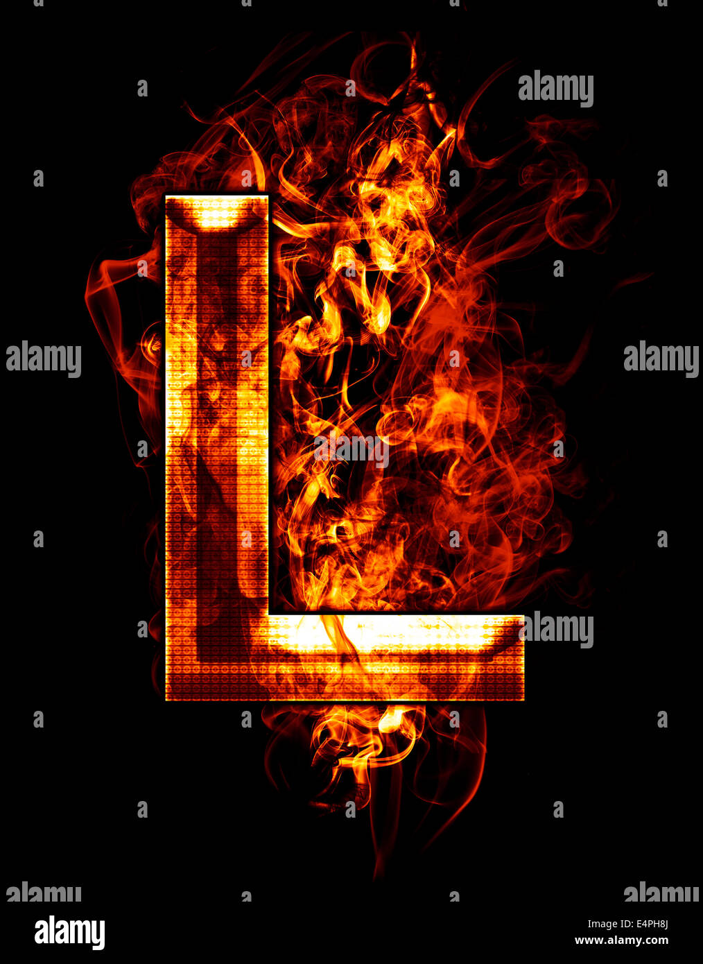 The Letter L On Fire