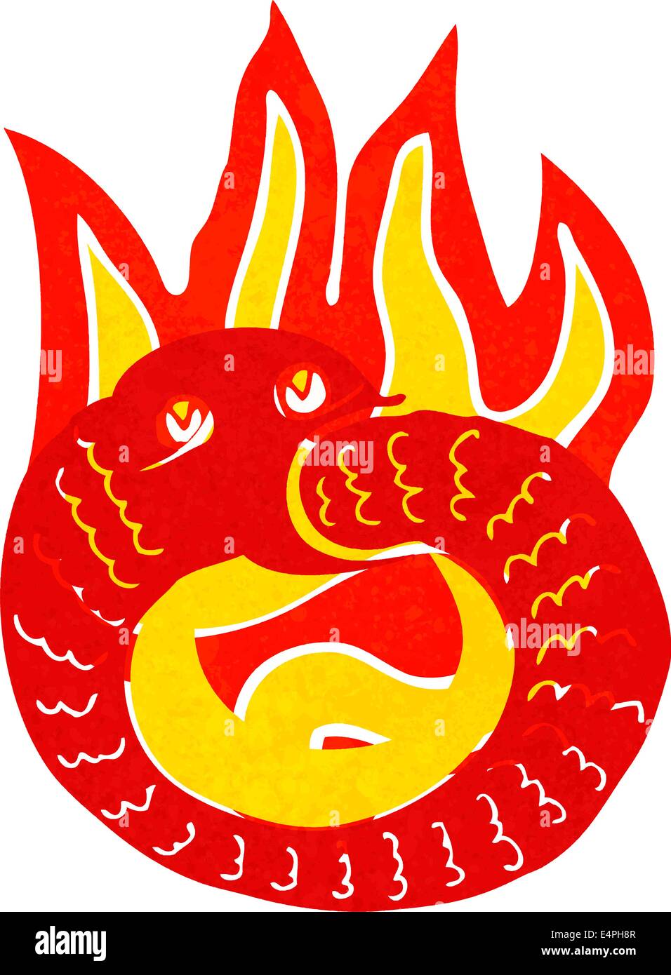 cartoon snake eating own tail Stock Vector Image & Art - Alamy