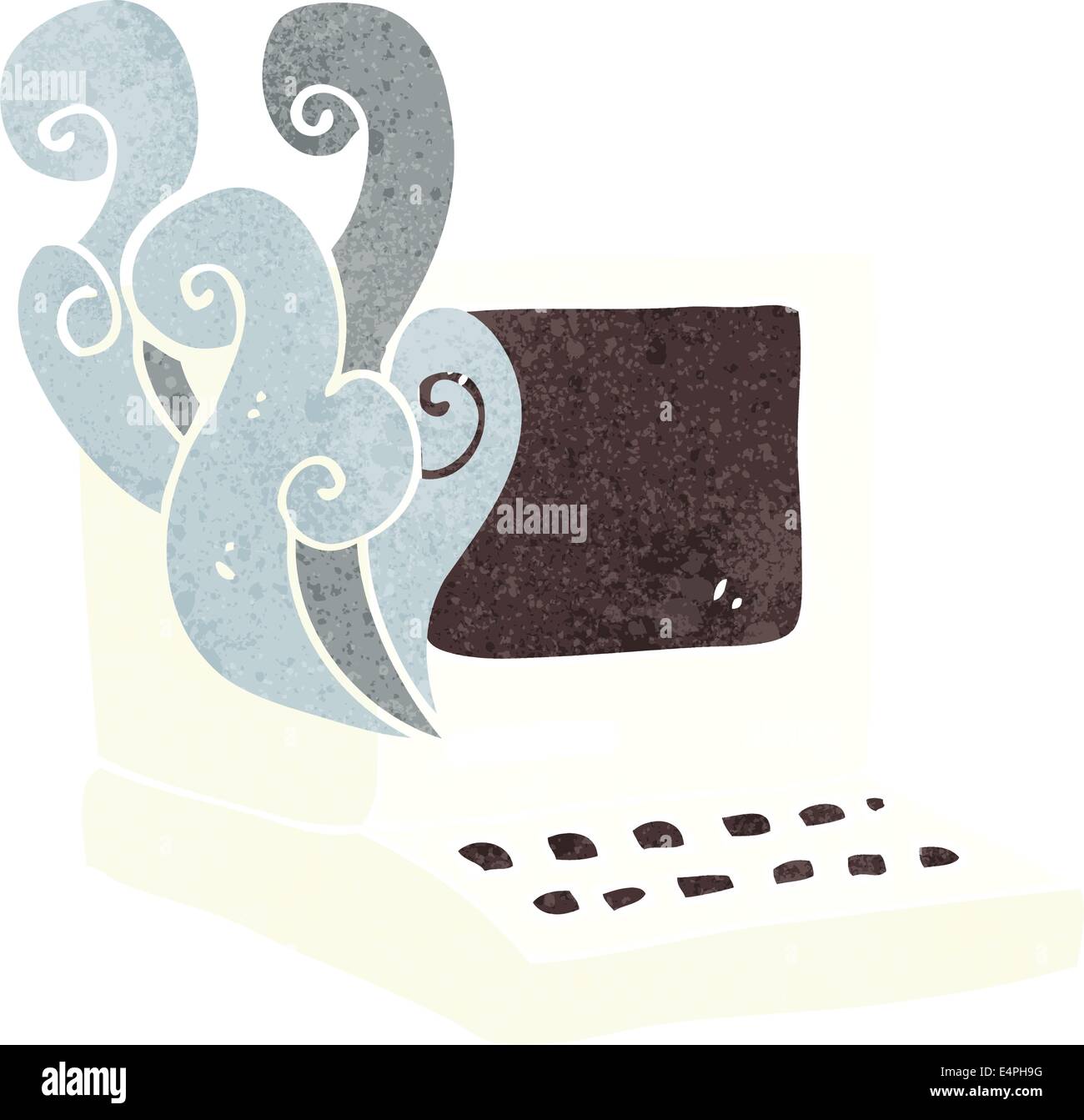 cartoon old computer Stock Vector Image & Art - Alamy