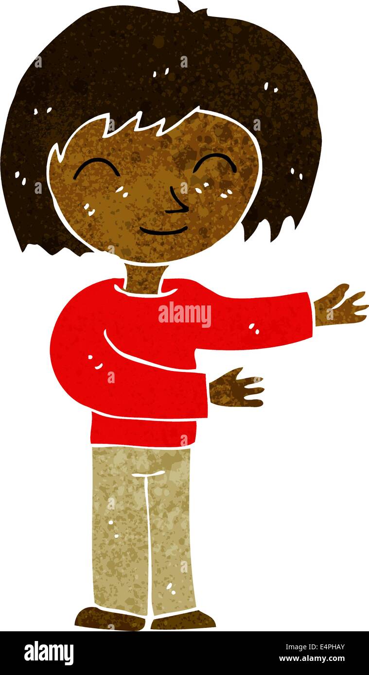 cartoon woman gesturing welcome Stock Vector Image & Art - Alamy