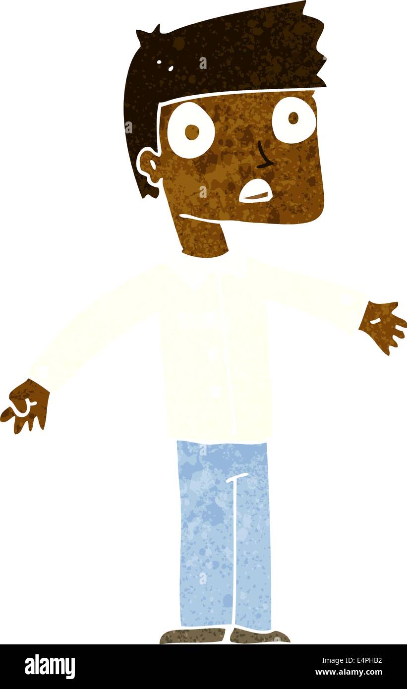 cartoon shocked man Stock Vector Image & Art - Alamy