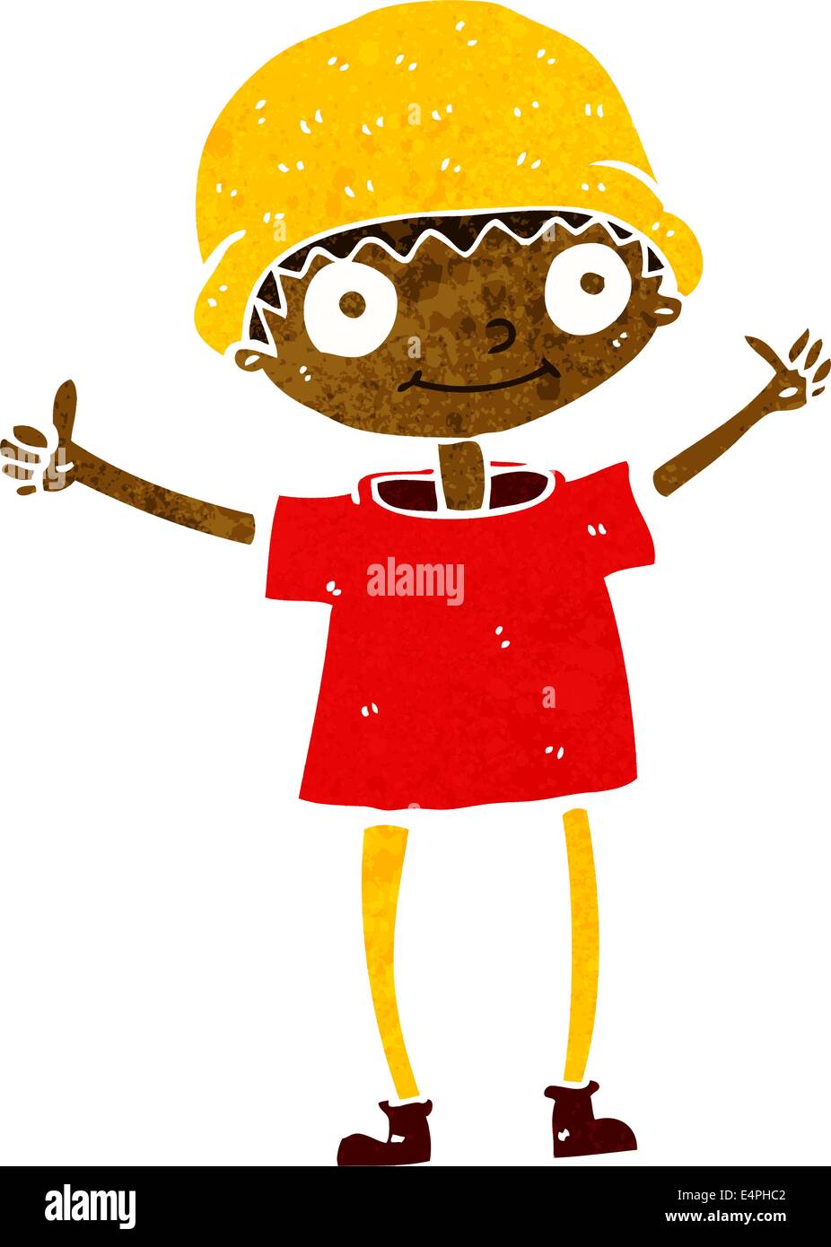 cartoon boy with positive attitude Stock Vector Image & Art - Alamy