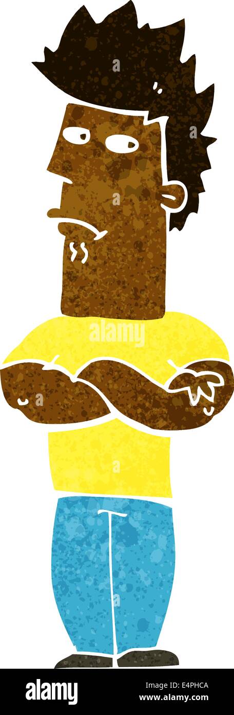 Sulking male Stock Vector Images - Alamy