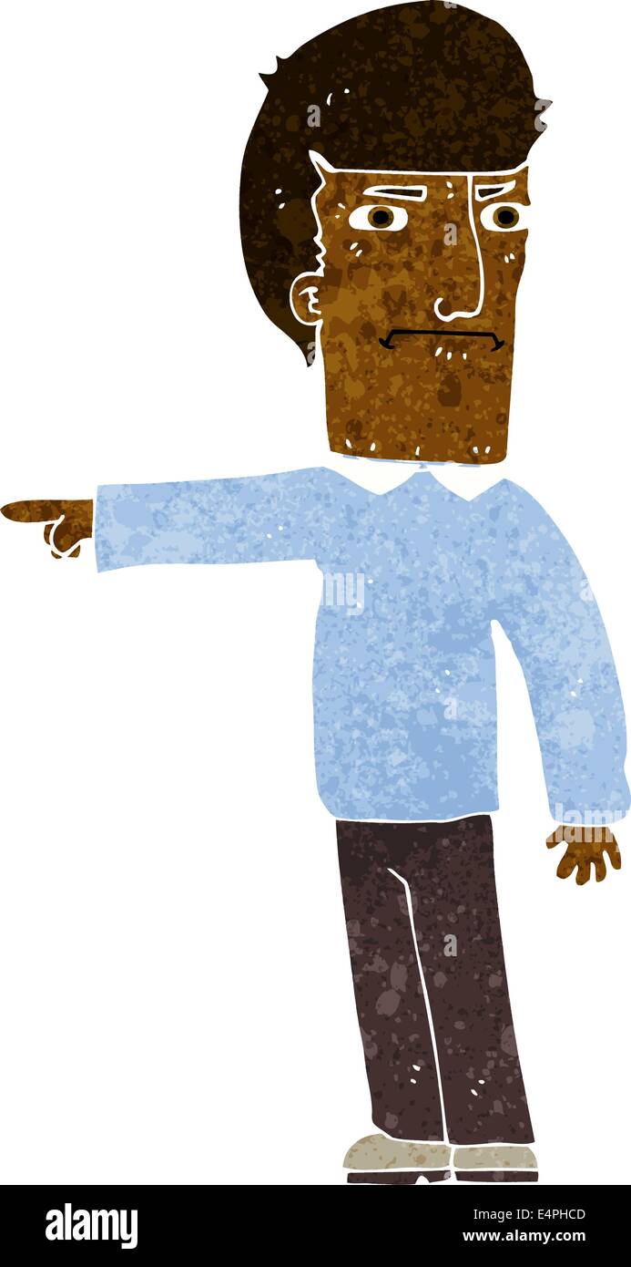 cartoon man pointing Stock Vector Image & Art - Alamy