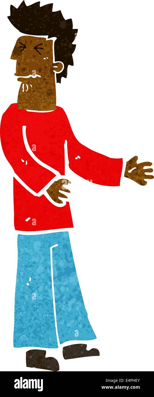 cartoon disgusted man Stock Vector Image & Art - Alamy