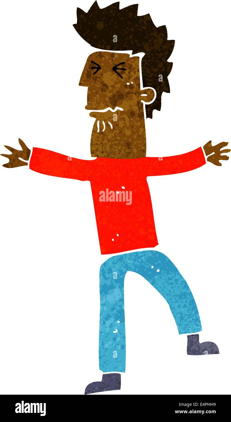 cartoon stressed man Stock Vector Image & Art - Alamy