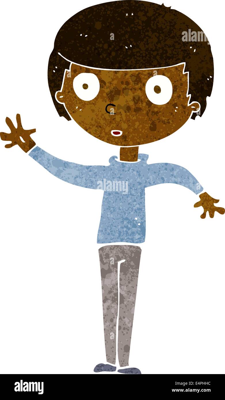 cartoon staring boy Stock Vector Image & Art - Alamy