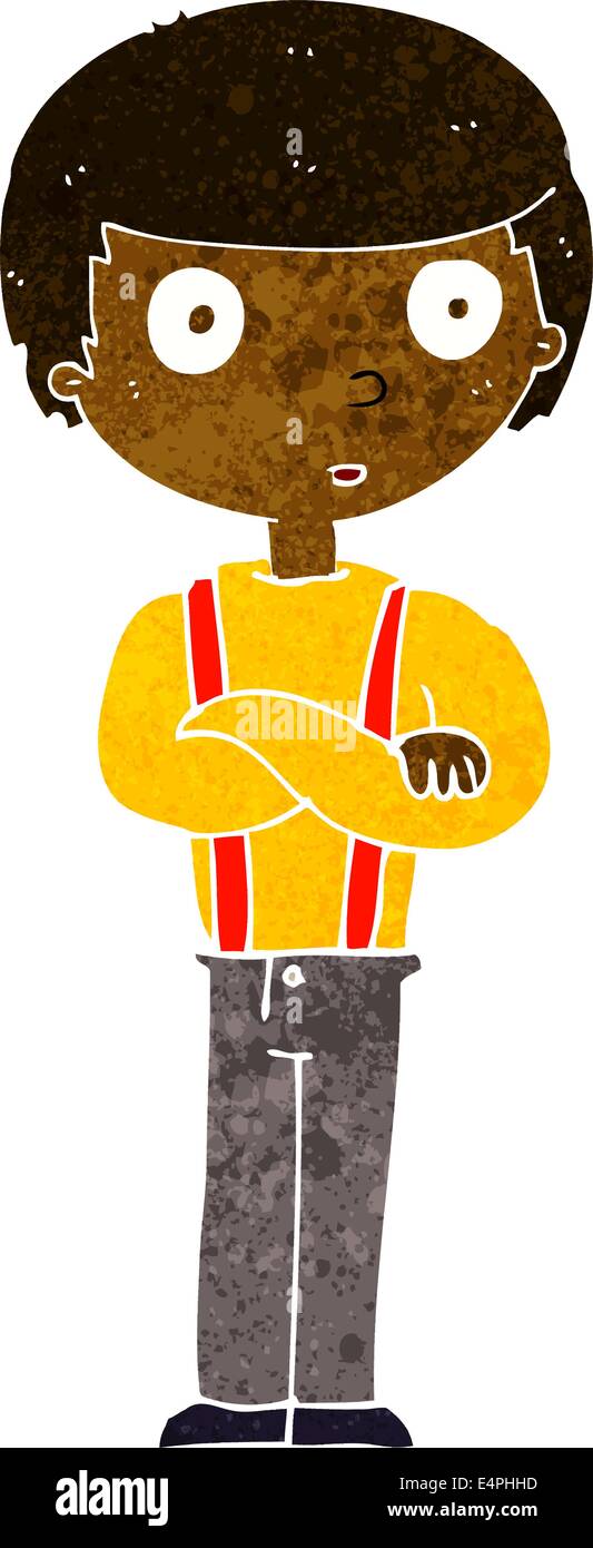 Cartoon boy staring Stock Vector Images - Alamy